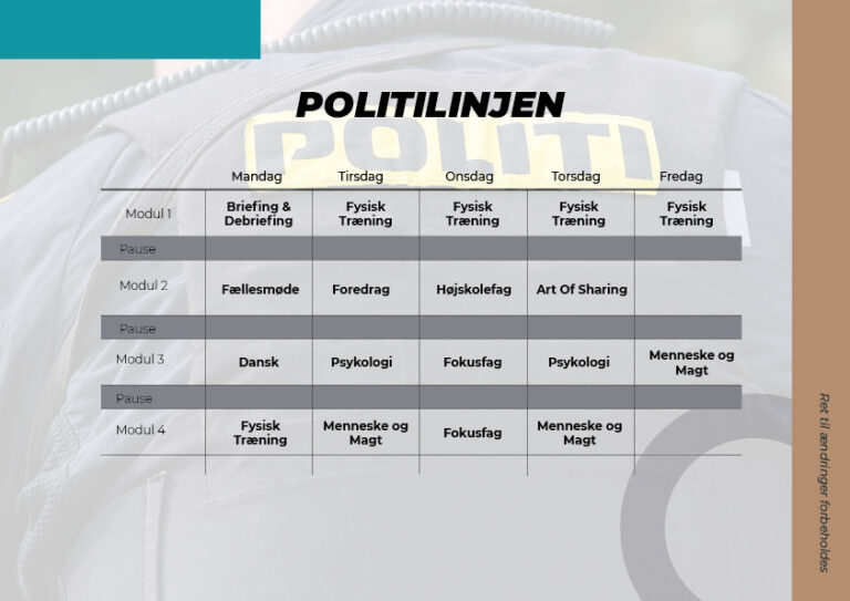 Politi - bliv klar til Politiskolen på Ollerup
